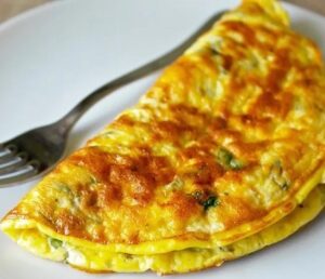 Cheese Onion Omelette Recipe - Omelette Recipes